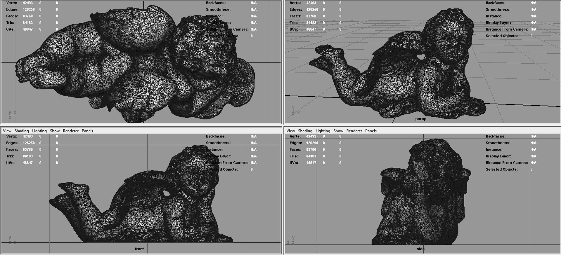 3d Model Angel Stone