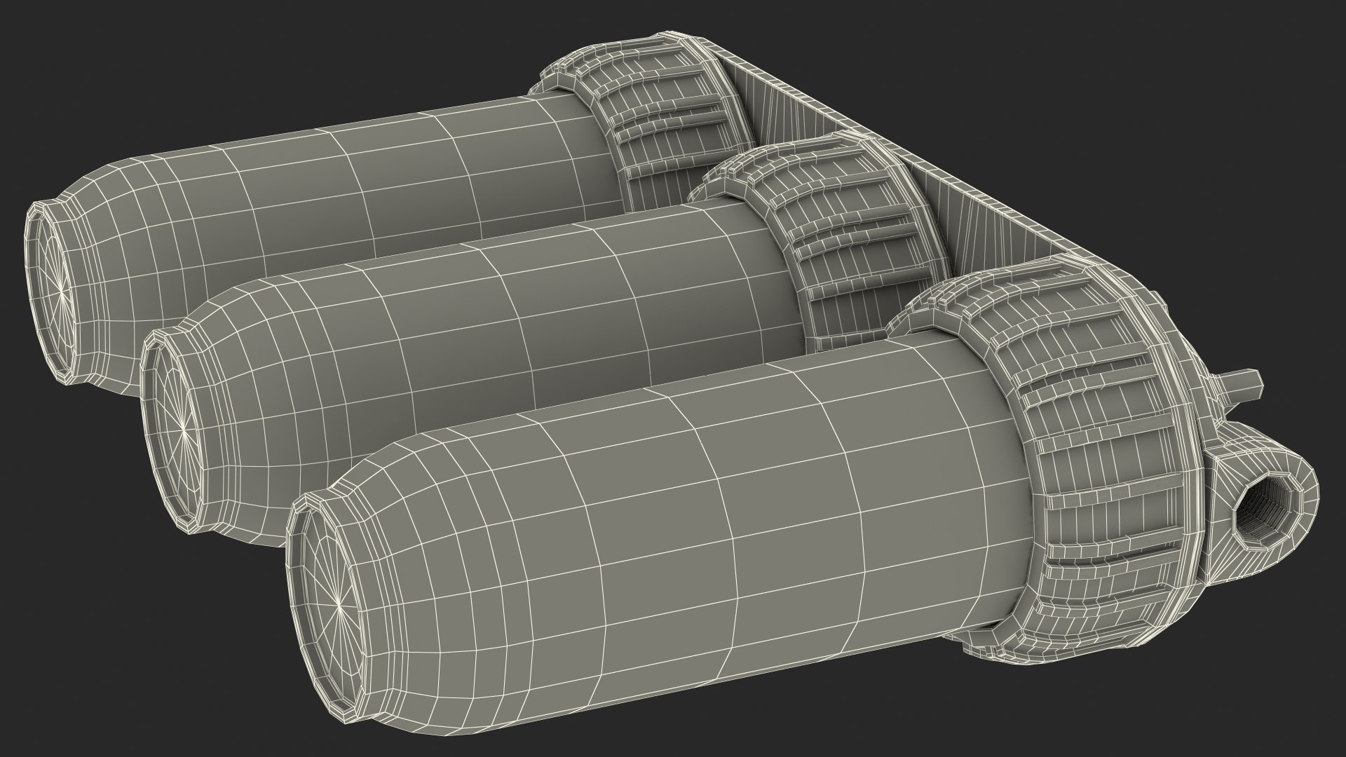 Triple Stage Water Filter Housing Transparent Model - TurboSquid 1735252