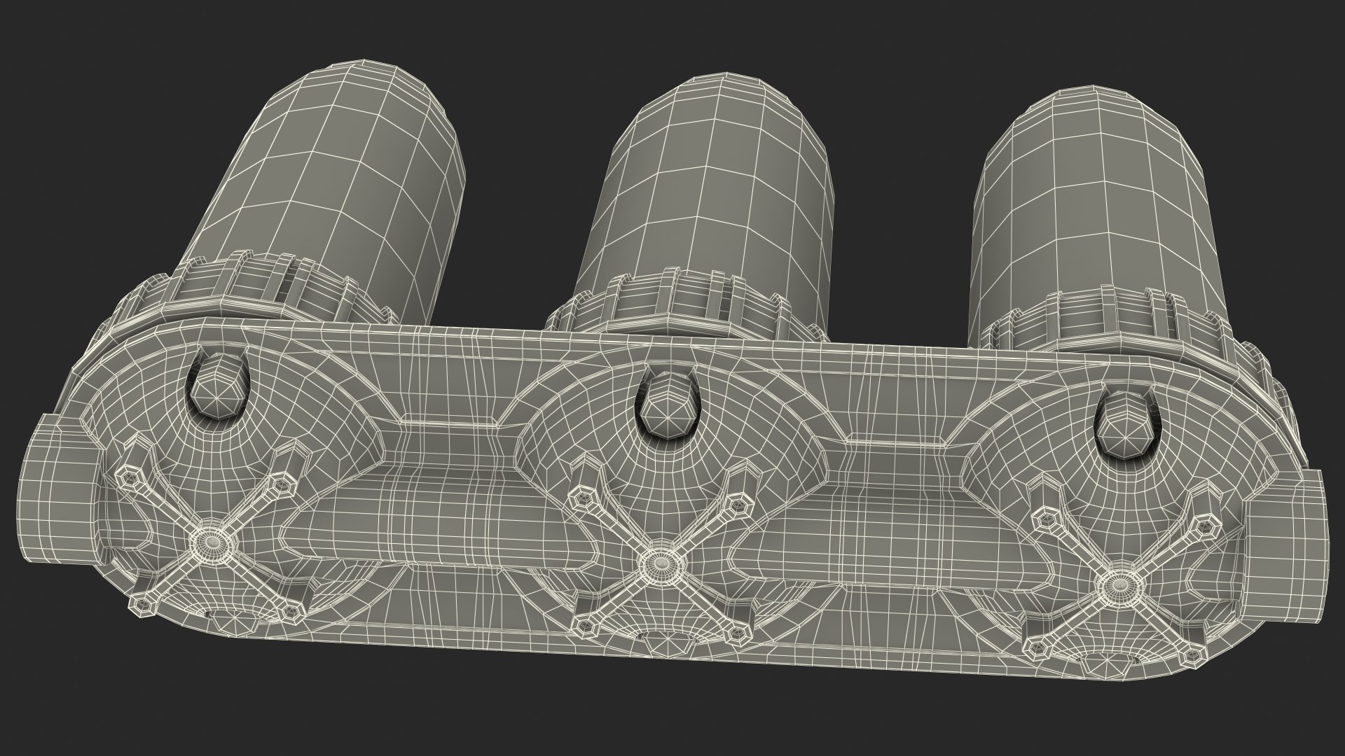 Triple Stage Water Filter Housing Transparent Model - TurboSquid 1735252