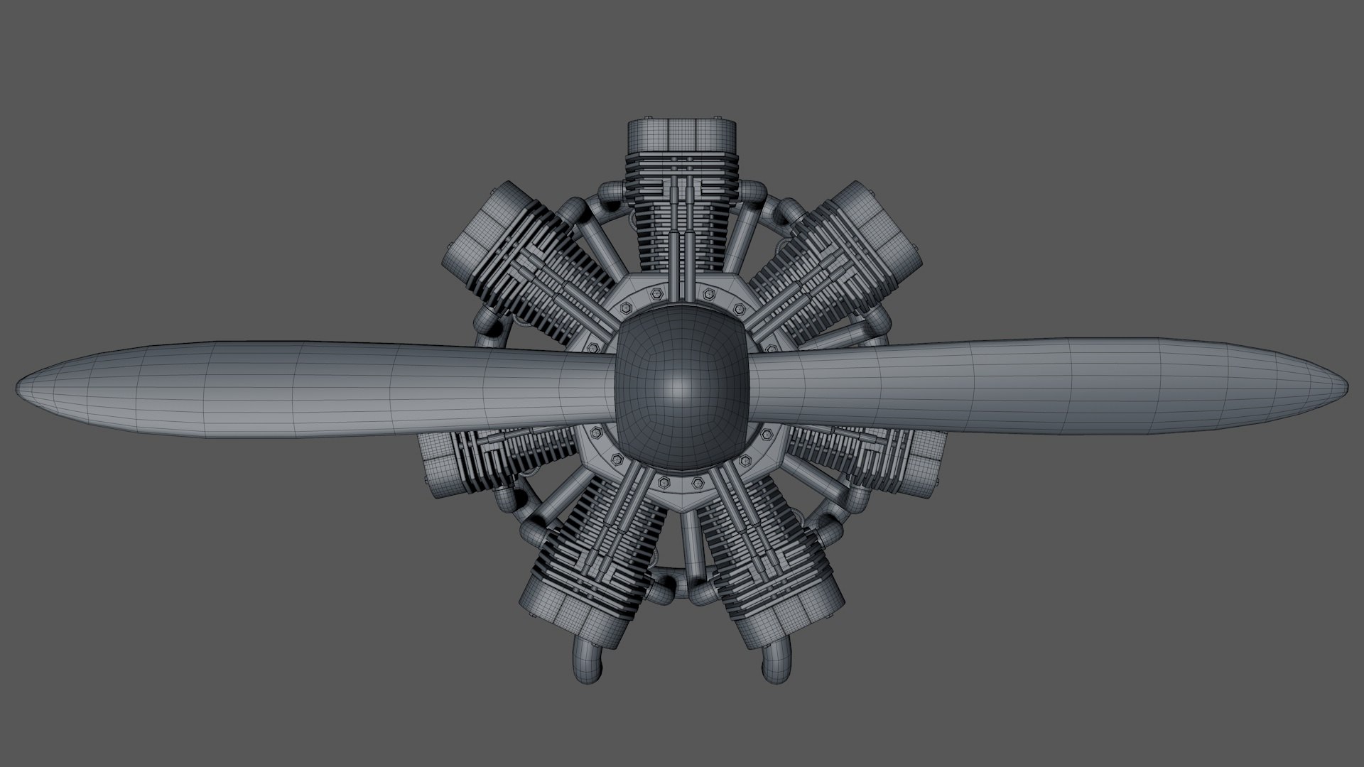 3D Model Radial Engine - TurboSquid 1667913