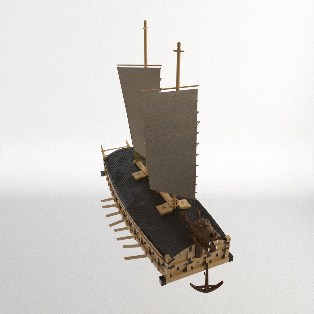 3D Turtle Ship Model - TurboSquid 1768559