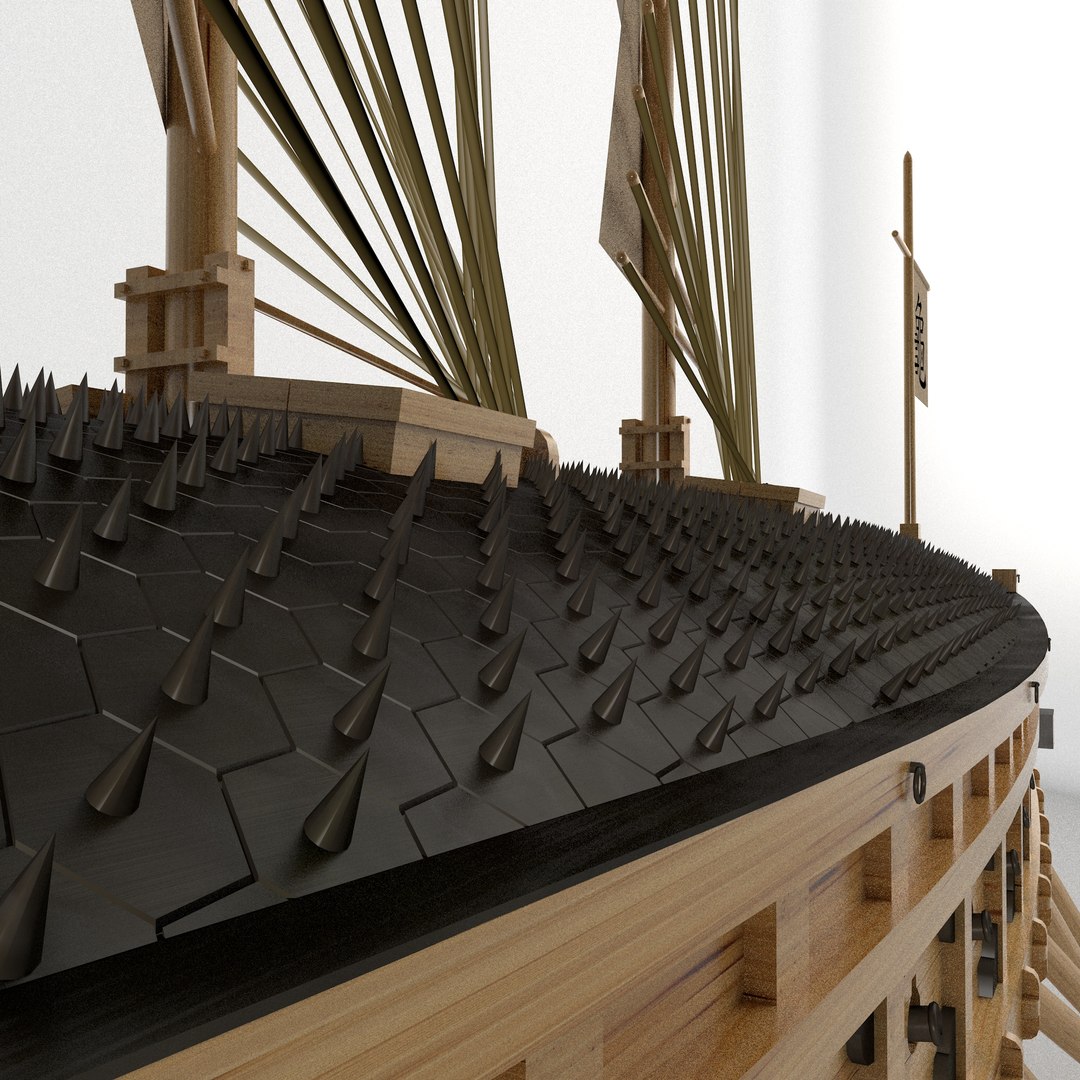 3D Turtle Ship Model - TurboSquid 1768559