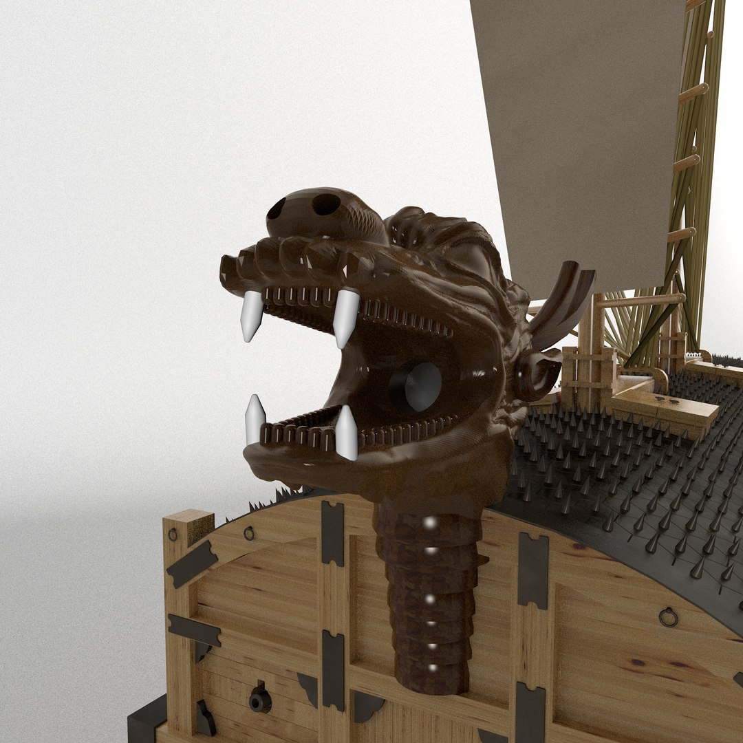 3D Turtle Ship Model - TurboSquid 1768559