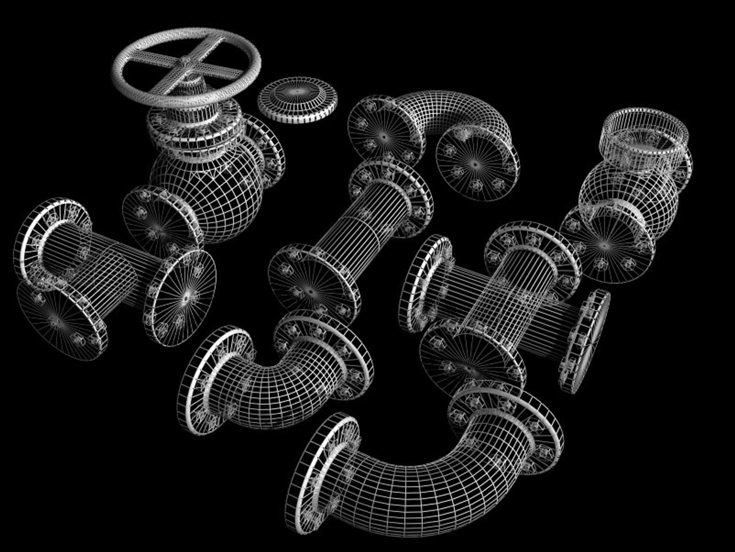 3d Model Pipe Valve