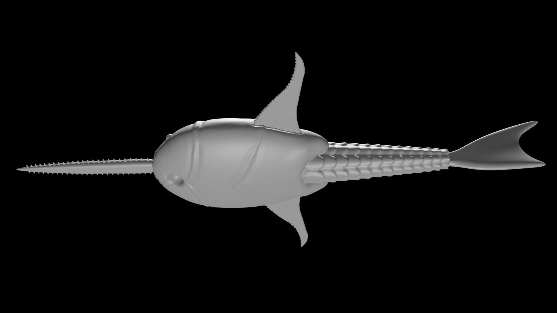 3D Doryaspis Sp Fish - TurboSquid 1471955