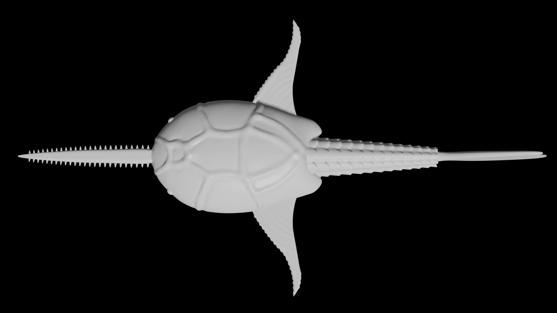 3D Doryaspis Sp Fish - TurboSquid 1471955
