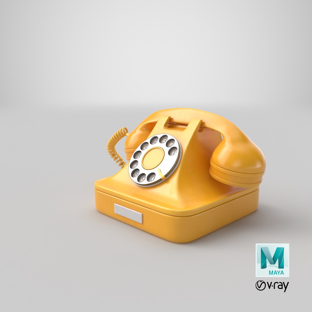 3D retro telephone model - TurboSquid 1360368