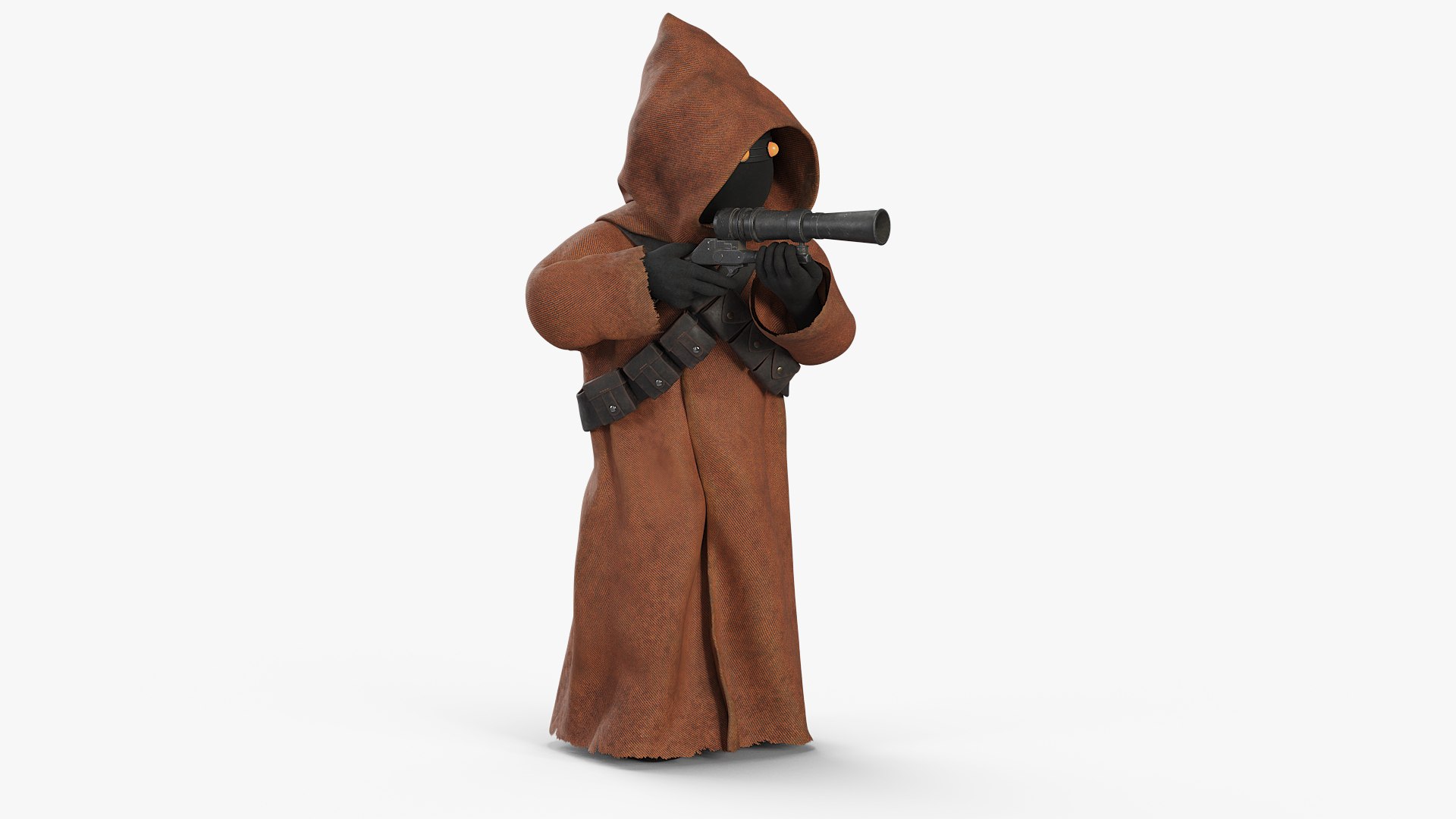Star Wars Jawa Character With Ion Blaster 3D Model - TurboSquid 2406974