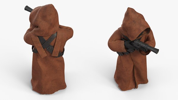 modelo 3d Personaje Jawa de Star Wars con Ion Blaster - TurboSquid 2406974