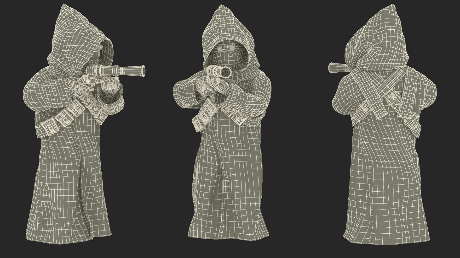 Star Wars Jawa Character With Ion Blaster 3D Model - TurboSquid 2406974