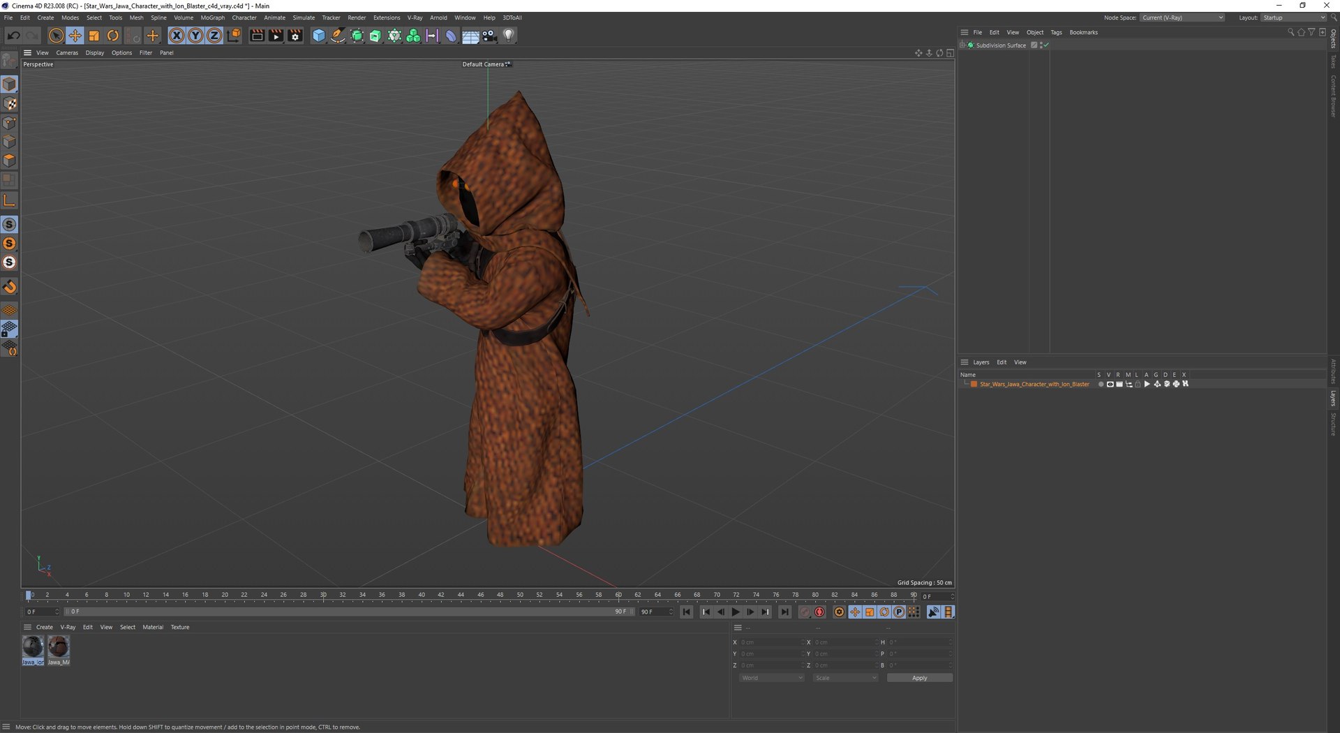 Star Wars Jawa Character With Ion Blaster 3D Model - TurboSquid 2406974