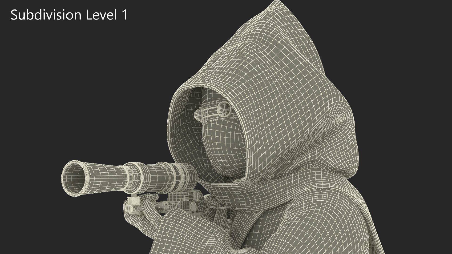 Star Wars Jawa Character With Ion Blaster 3D Model - TurboSquid 2406974