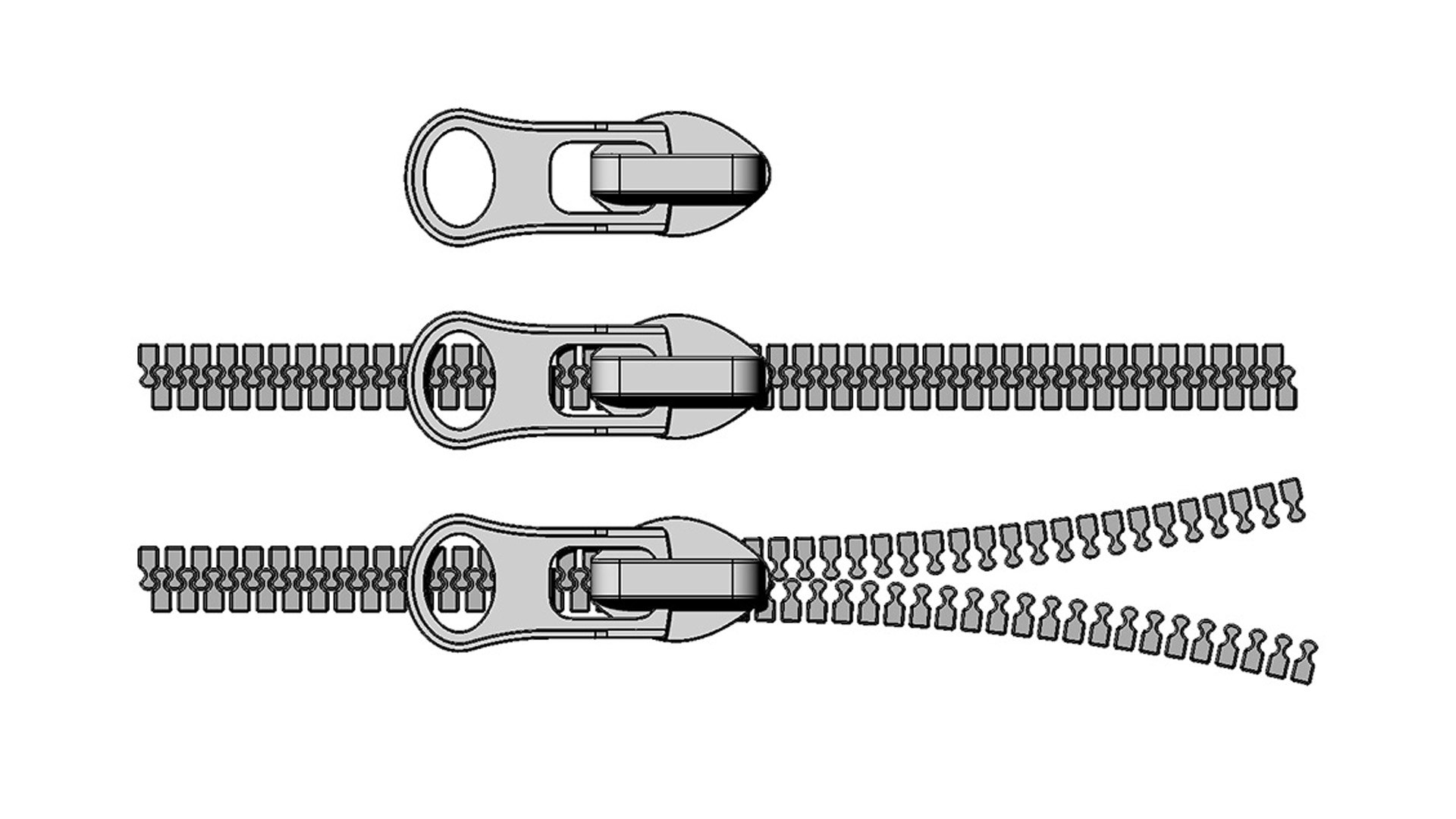 Zipper Model - TurboSquid 1787702
