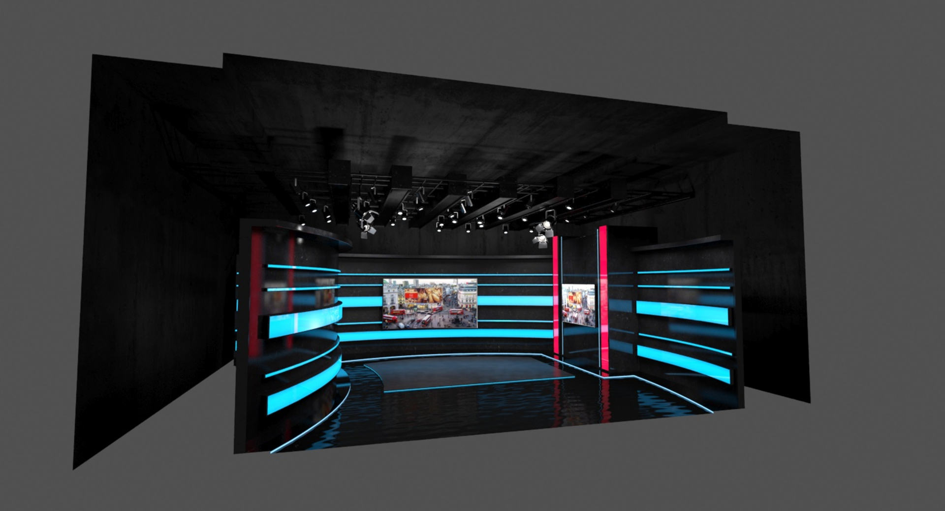 Virtual Set Studio 3D Model - TurboSquid 1403297