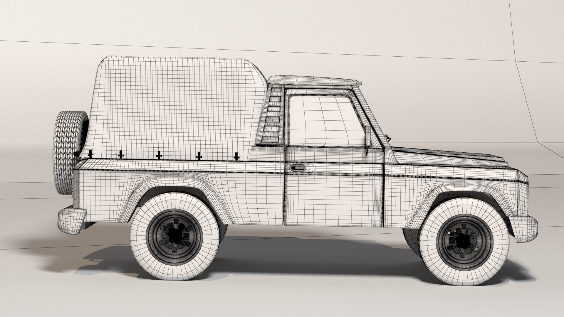 3D ARO 242 Used Car Model - TurboSquid 2008677