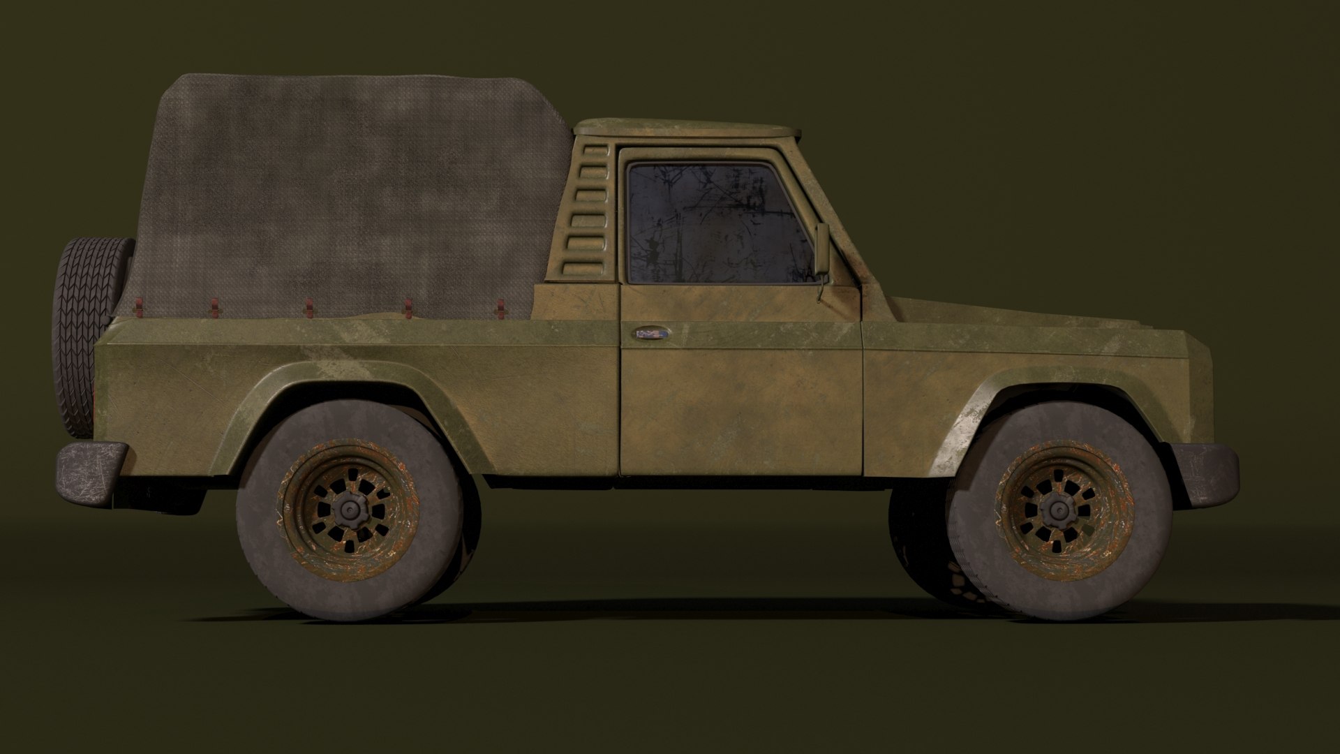 3D ARO 242 Used Car Model - TurboSquid 2008677