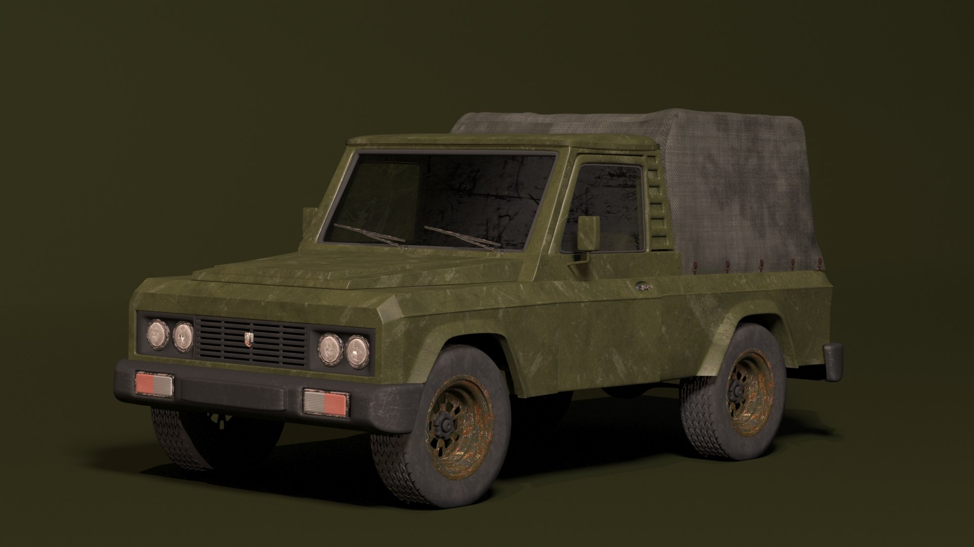 3D ARO 242 Used Car Model - TurboSquid 2008677