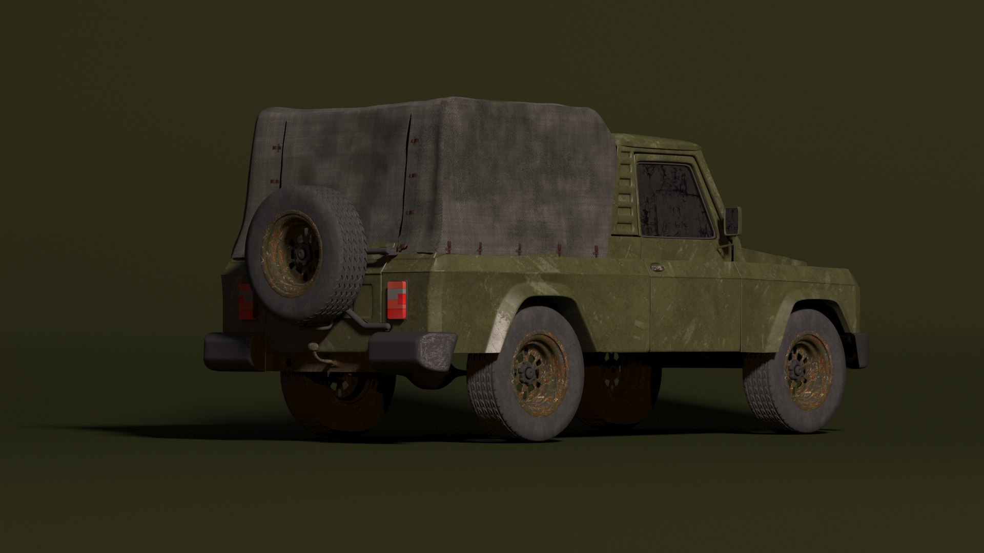 3D ARO 242 Used Car Model - TurboSquid 2008677