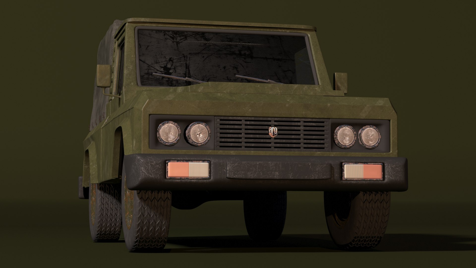 3D ARO 242 Used Car Model - TurboSquid 2008677