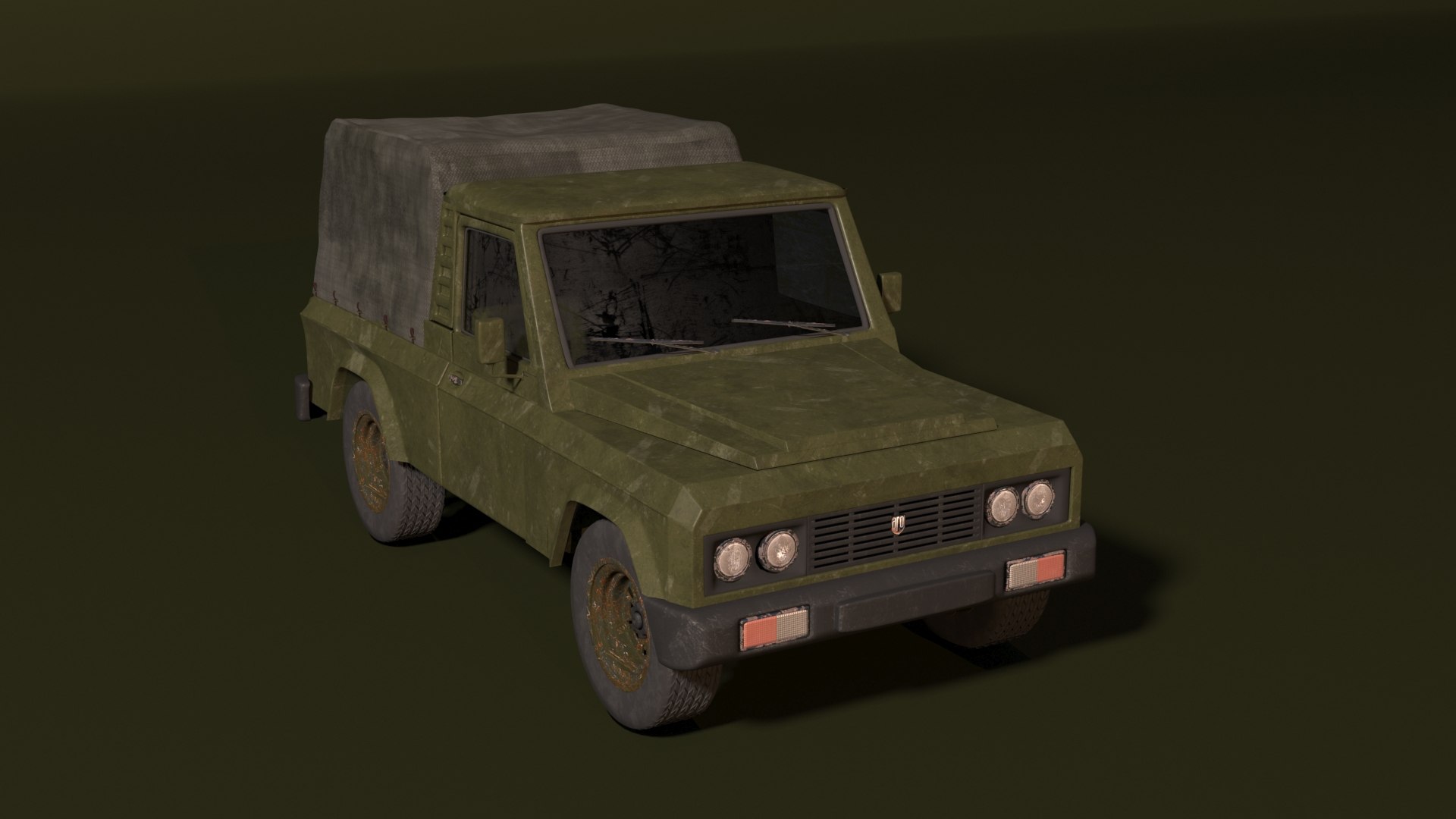 3D ARO 242 Used Car Model - TurboSquid 2008677