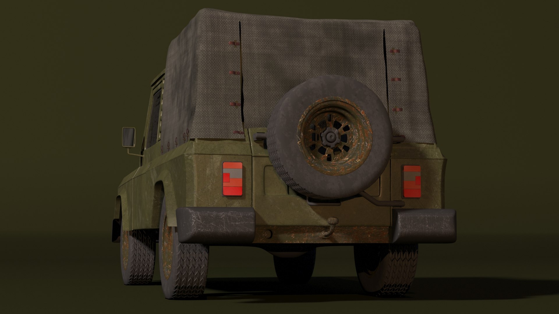 3D ARO 242 Used Car Model - TurboSquid 2008677