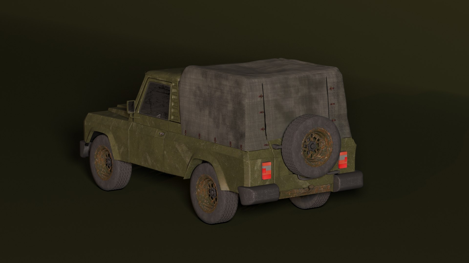 3D ARO 242 Used Car Model - TurboSquid 2008677