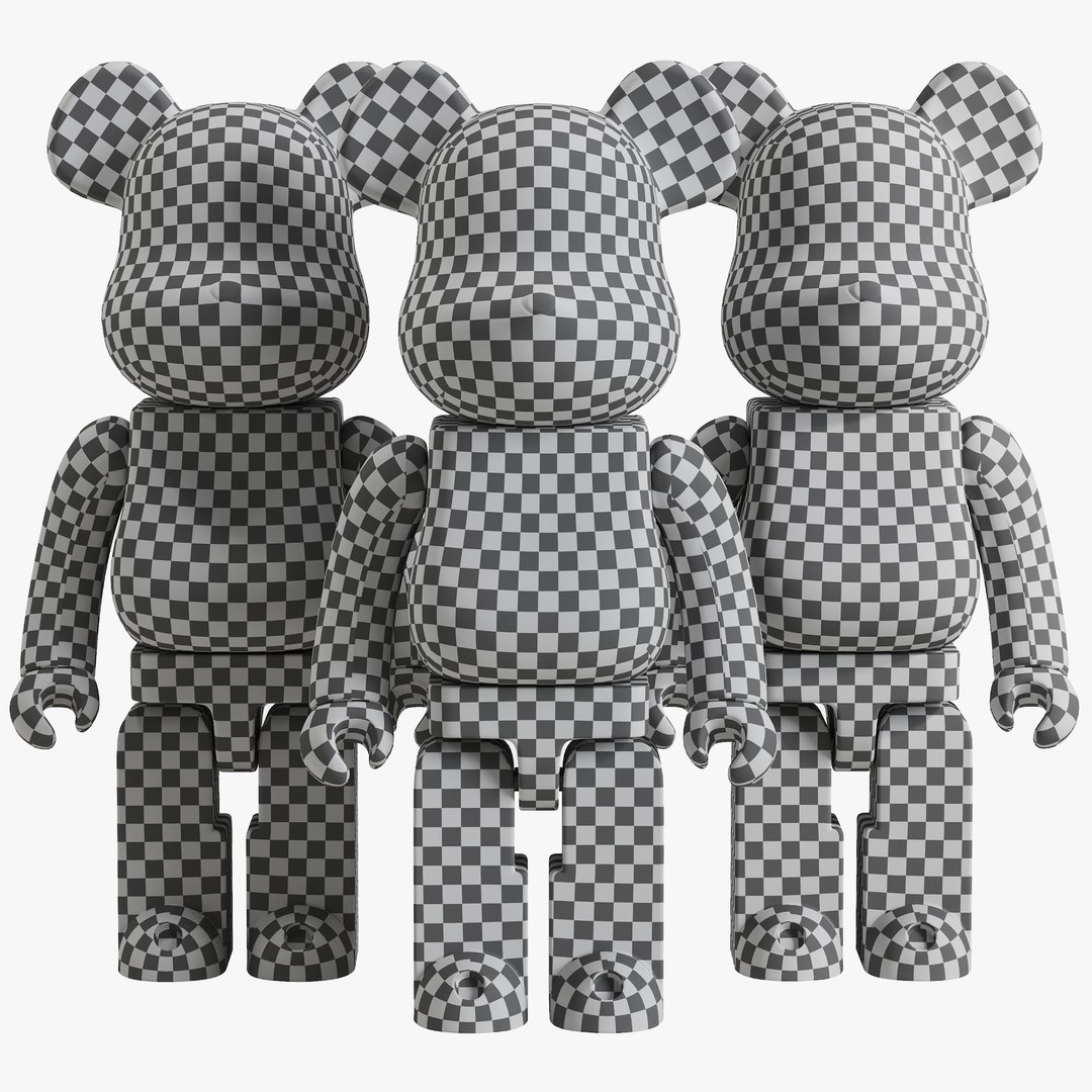 Bearbrick Bape ABC Camo Shark Model - TurboSquid 1726316