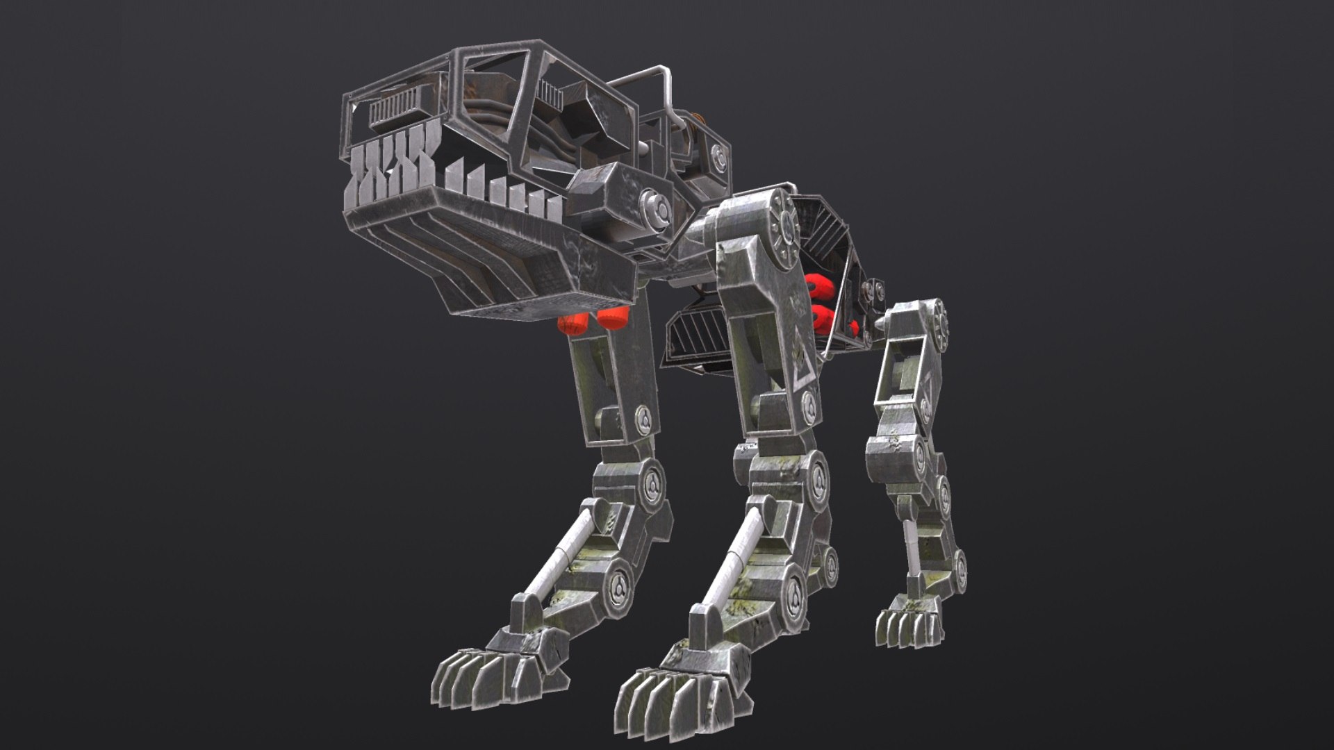 WOLFENSTEIN PANZERHUND DOG low-poly PBR3D模型 - TurboSquid 1924320