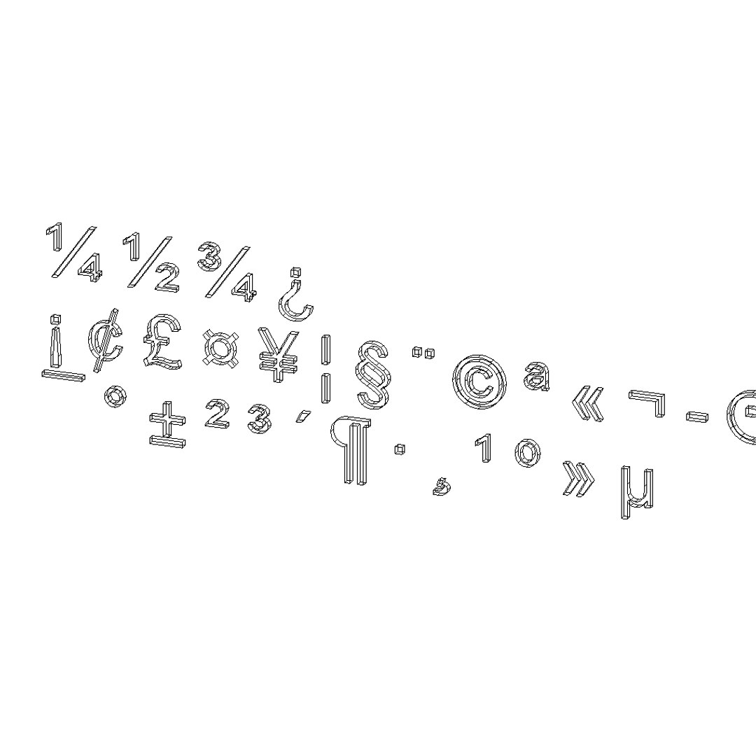 3D model symbol set2 cg cad - TurboSquid 1178732