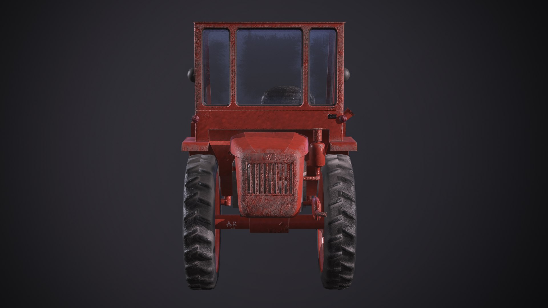 3D T-16 Old Soviet Tractor Farm - TurboSquid 1881573