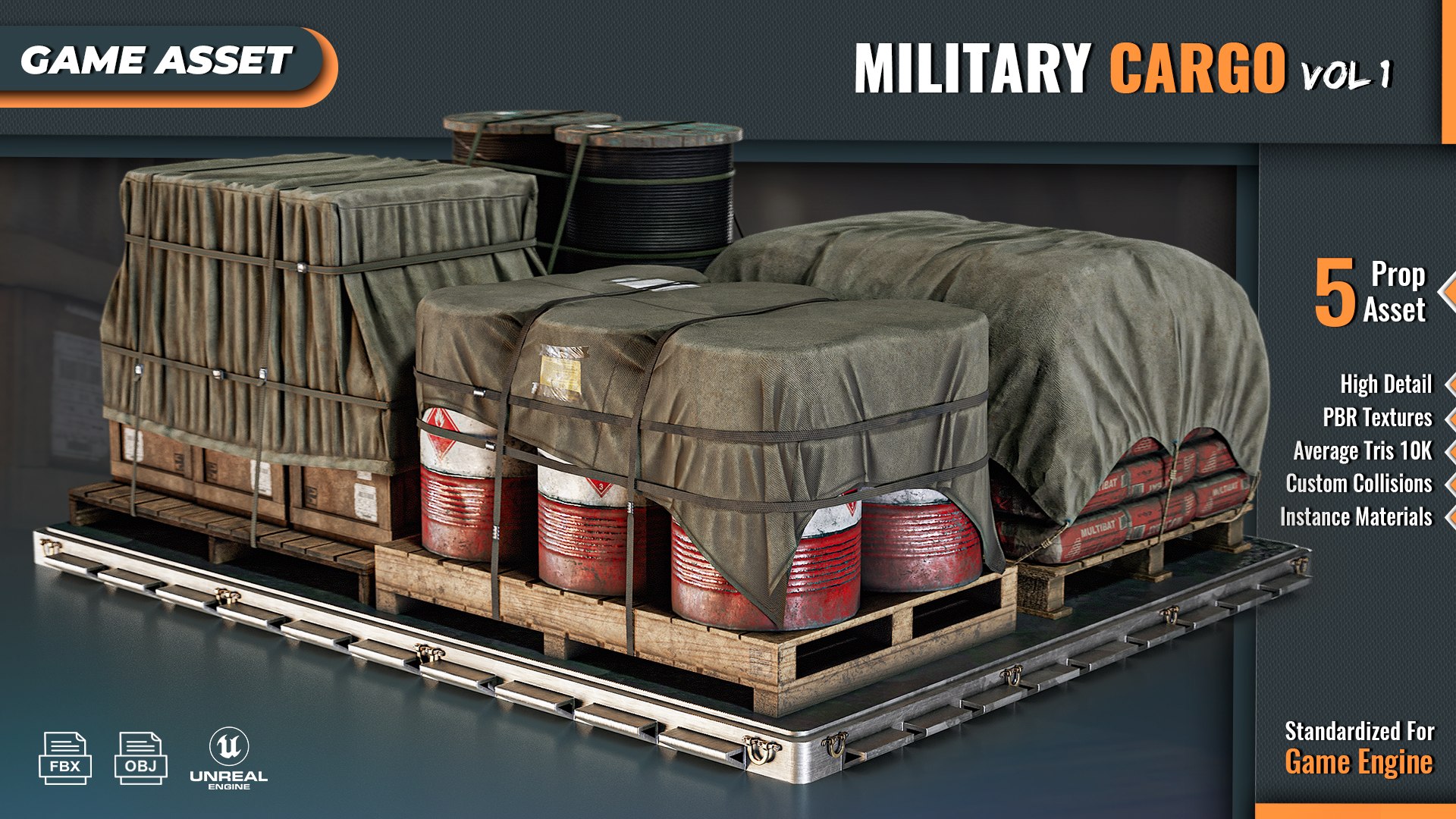 Military Cargo Vol 1 3D model - TurboSquid 2070359
