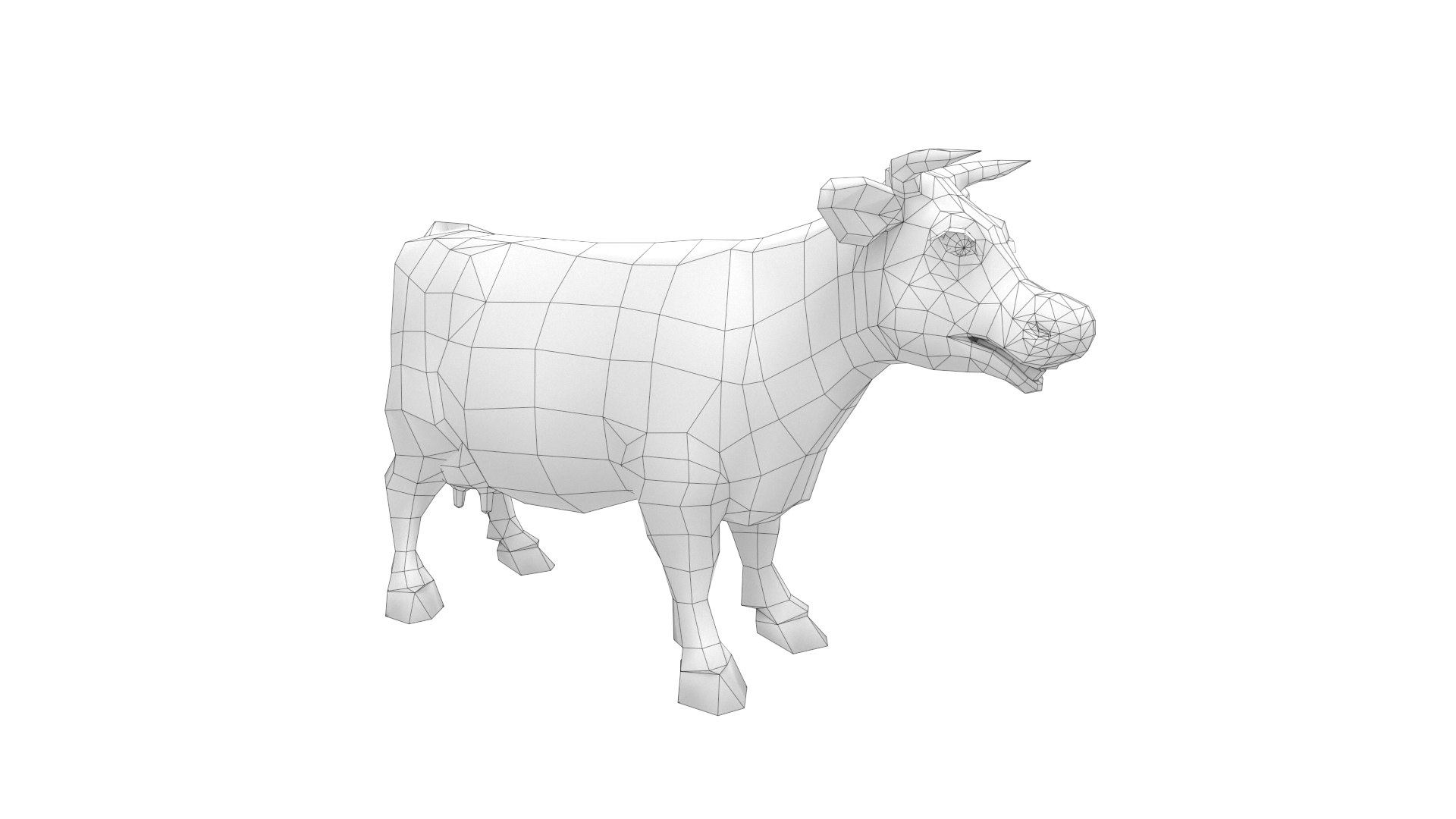 3D Cow - TurboSquid 2172763