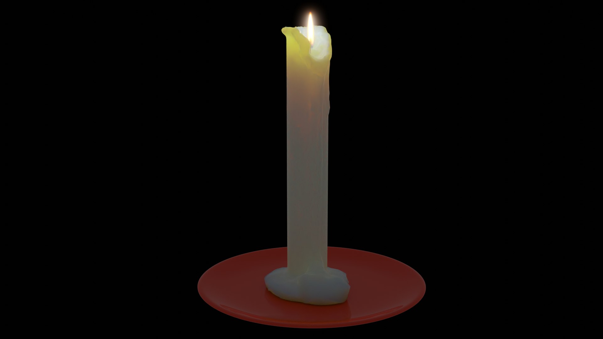 Candle Realistic 3D Model - TurboSquid 1615074