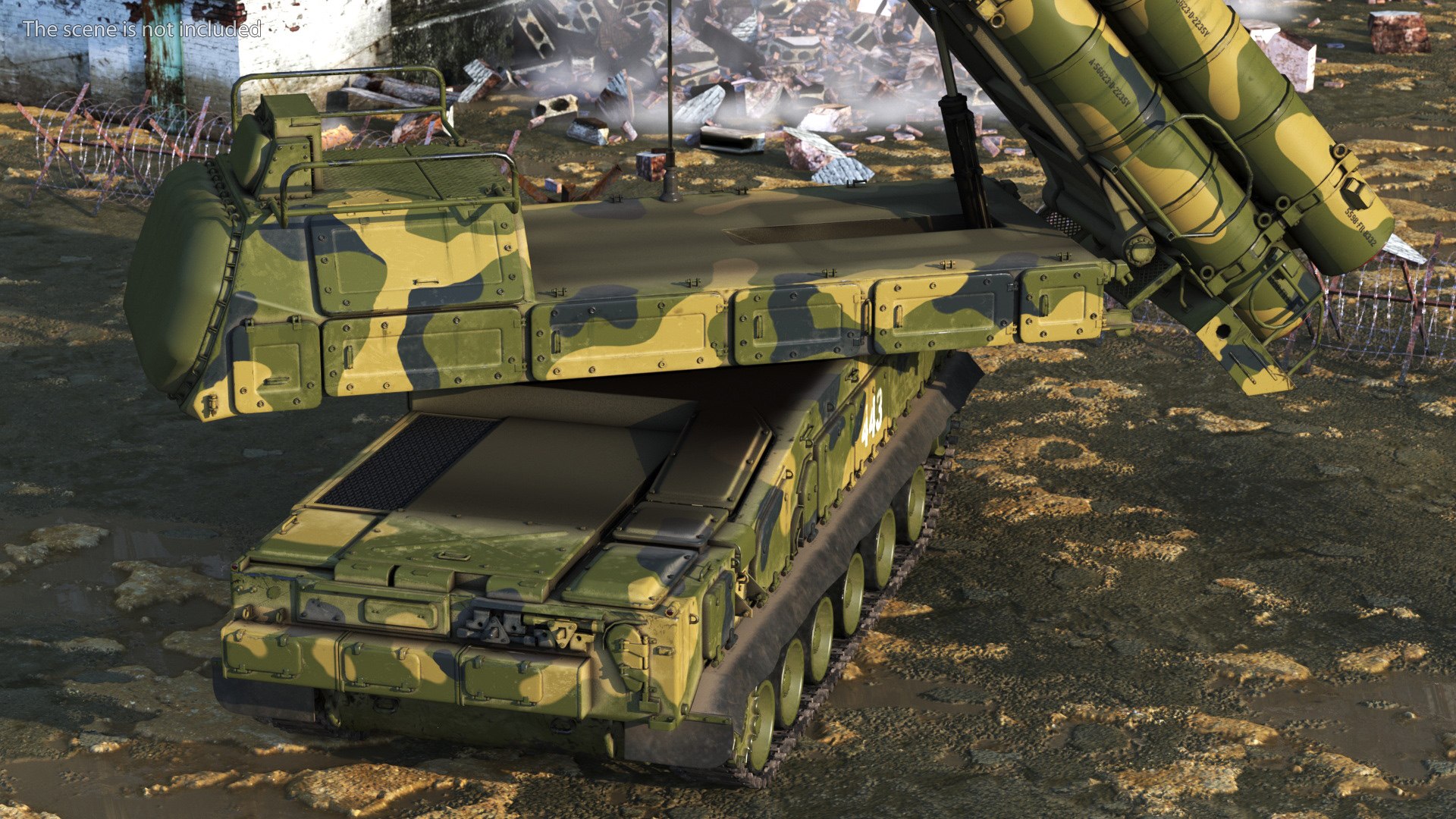 3D 9K317M Buk M3 Russian Missile System Battle Position Model ...