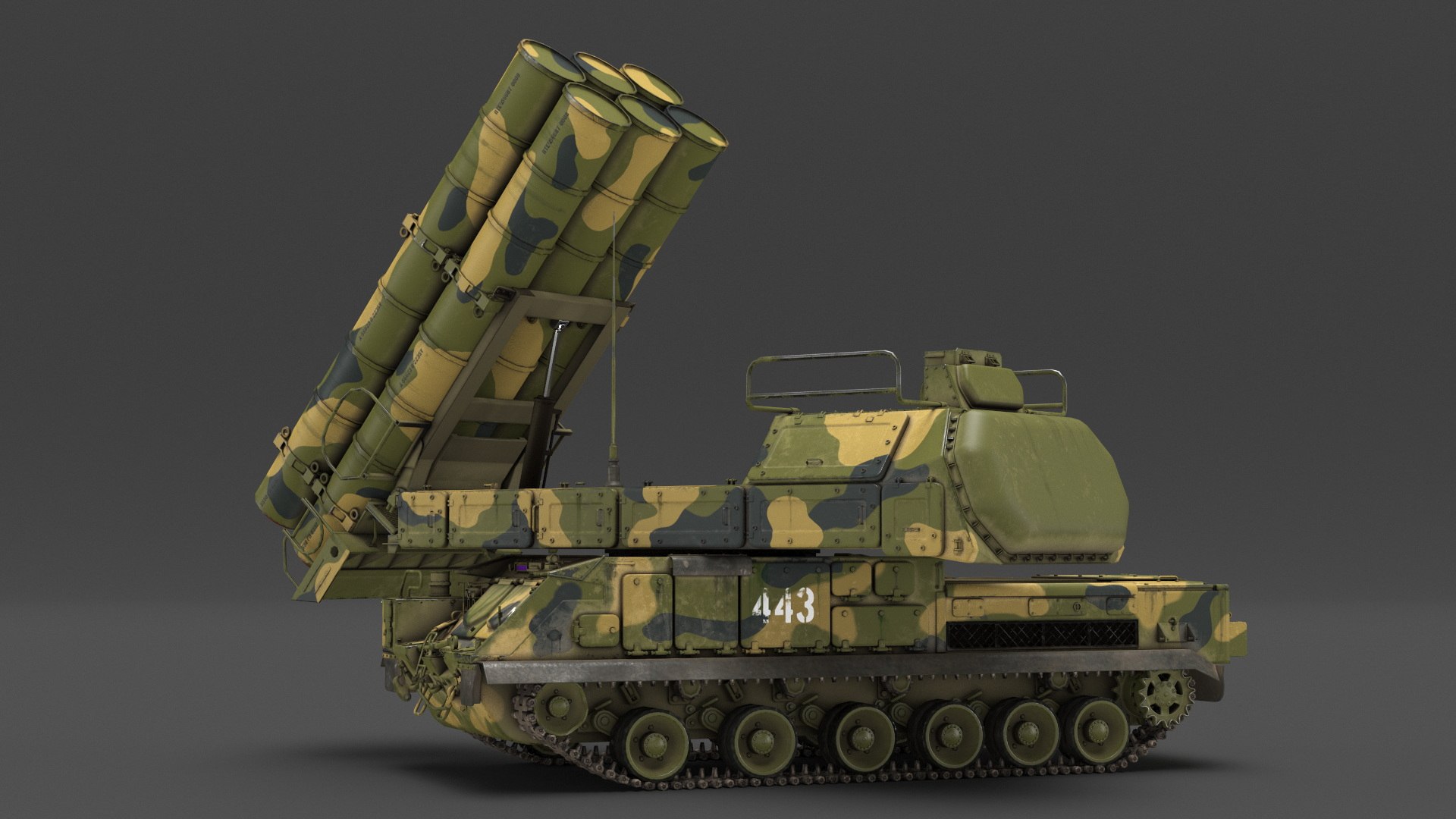 3D 9K317M Buk M3 Russian Missile System Battle Position Model ...