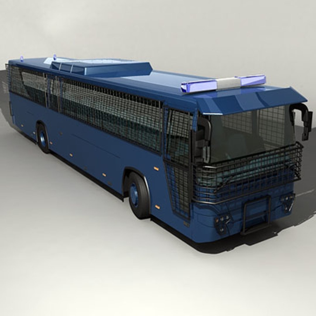 Prison Bus Police 3d Max