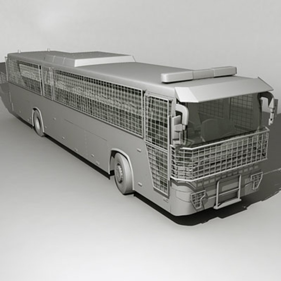 Prison Bus Police 3d Max