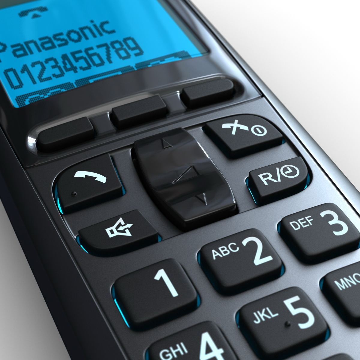 panasonic kx-tg6411 6411 phone 3d model