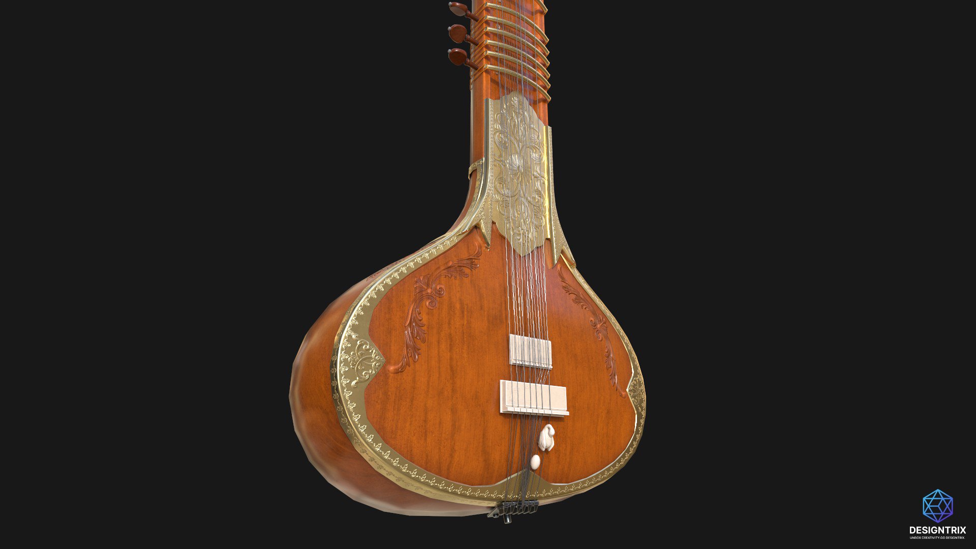 Sitar 3D Model 3D Model - TurboSquid 2427966