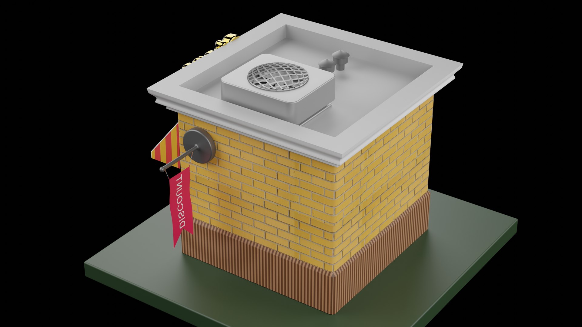 Simple Low poly Store 3D model - TurboSquid 1912775