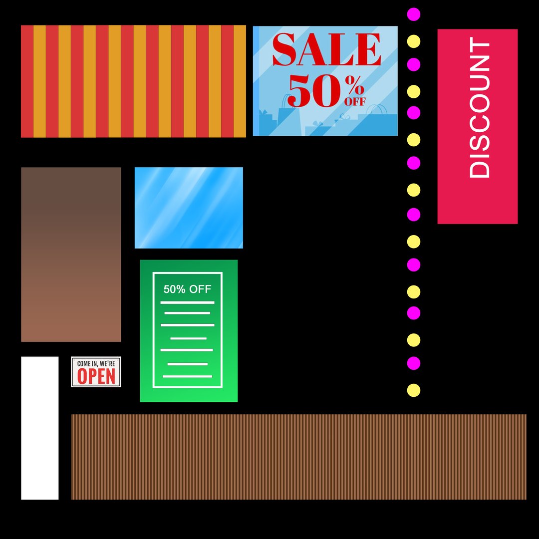 Simple Low poly Store 3D model - TurboSquid 1912775