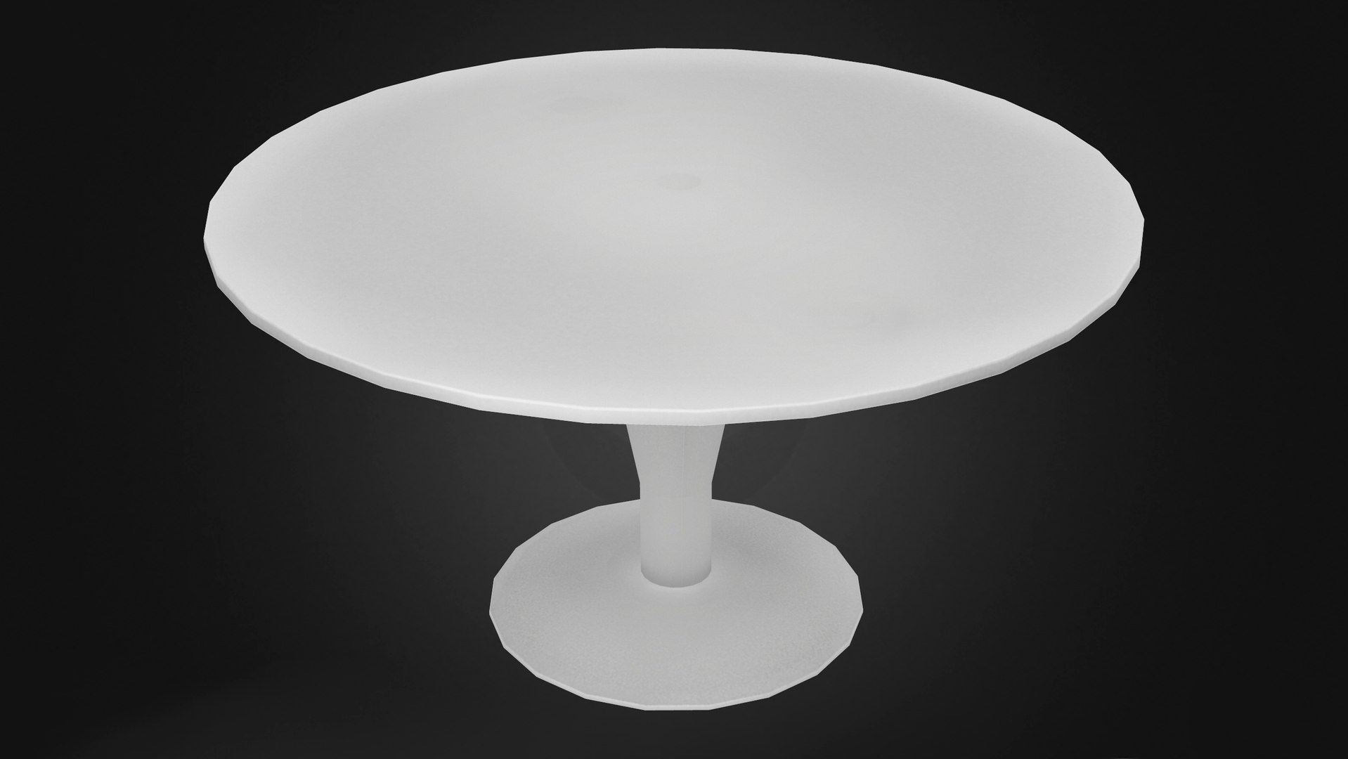 3D Modern Curvy White Round Table Model - TurboSquid 1854163