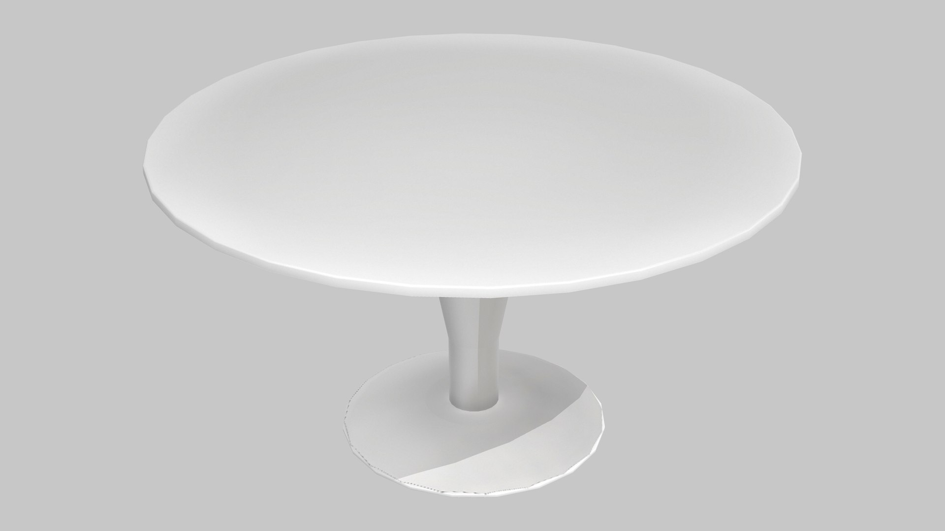 3D Modern Curvy White Round Table Model - TurboSquid 1854163