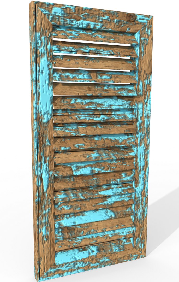 3D Model Wooden Shutter Exterior - TurboSquid 1505431