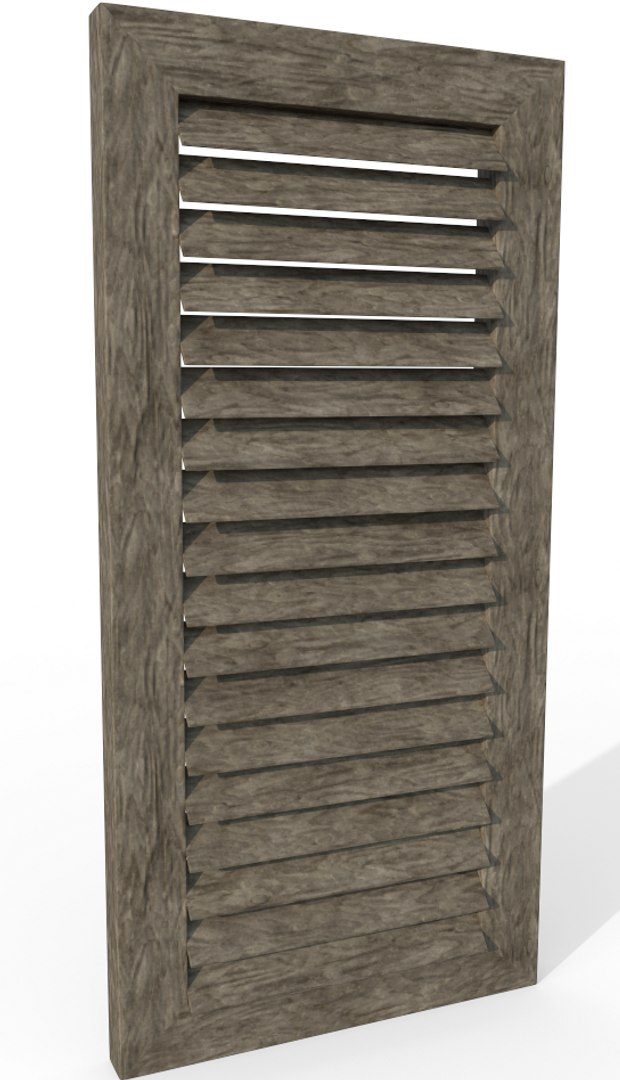 3D Model Wooden Shutter Exterior - TurboSquid 1505431