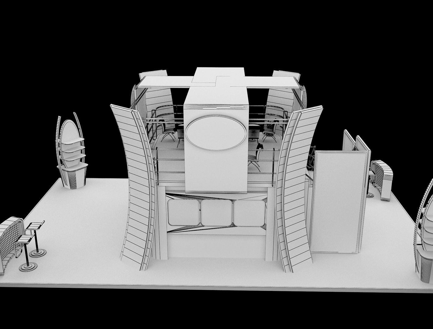 3D Booth Exhibition Stand a543b - TurboSquid 1846905