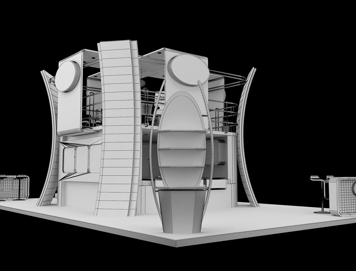 3D Booth Exhibition Stand a543b - TurboSquid 1846905