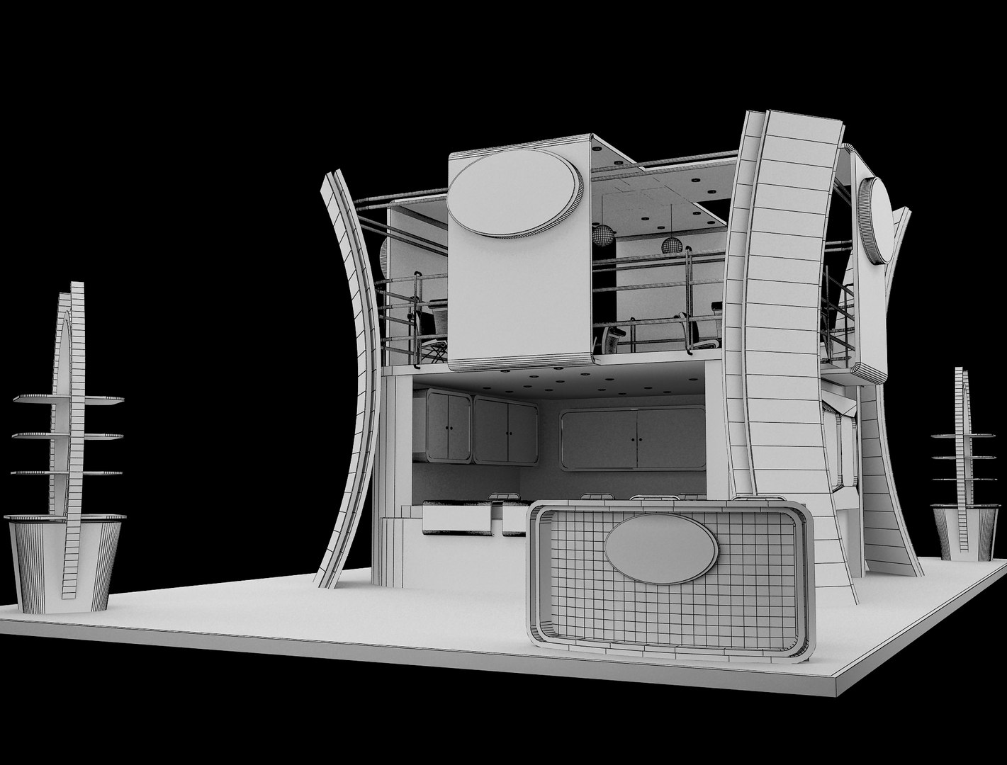 3D Booth Exhibition Stand a543b - TurboSquid 1846905