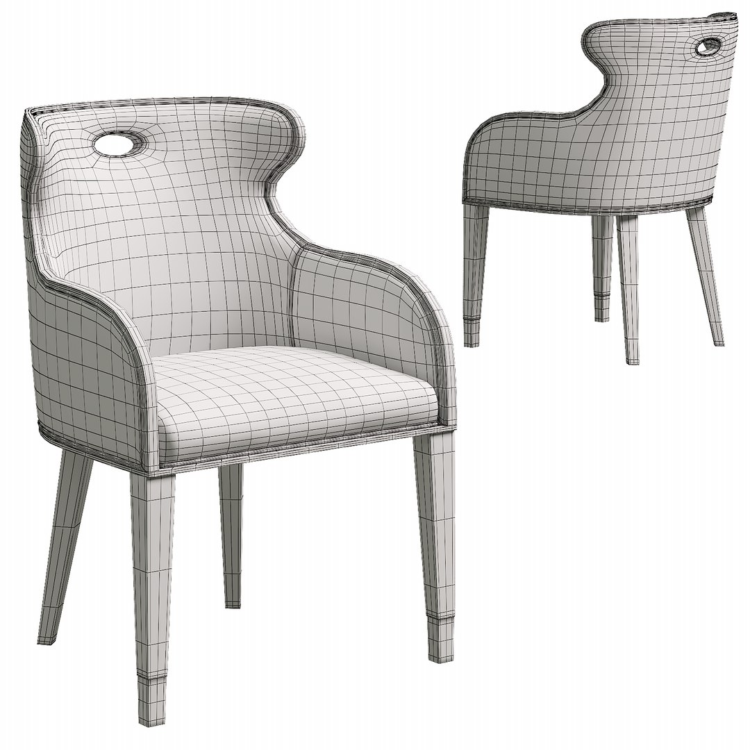 Theodore Cannon Scoop Upholstered 3D - TurboSquid 1468242