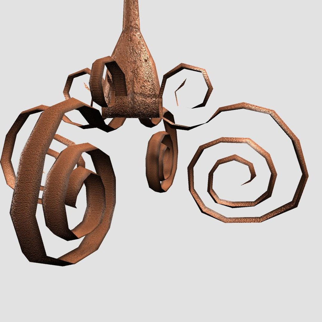 3d model victorian flower table lamp